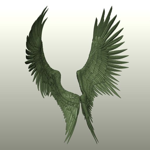 🪶 Wing Model 01・ STL File for 3D printing・Cults