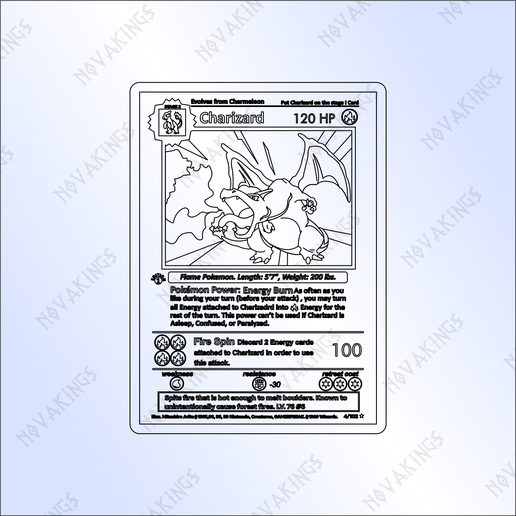 pokemon card charizard coloring pages