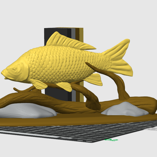 🎏 Poisson carpe réaliste・Fichier STL pour Impression 3D・Cults