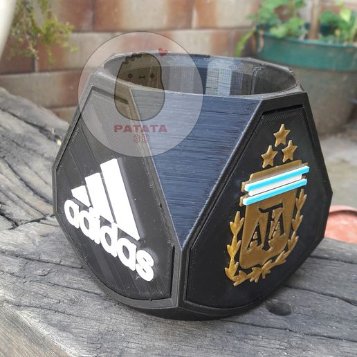 🧉 Mate AFA Argentina 2022 - 3 Estrellas - Polimero Nost3rd・ STL File for ・Cults