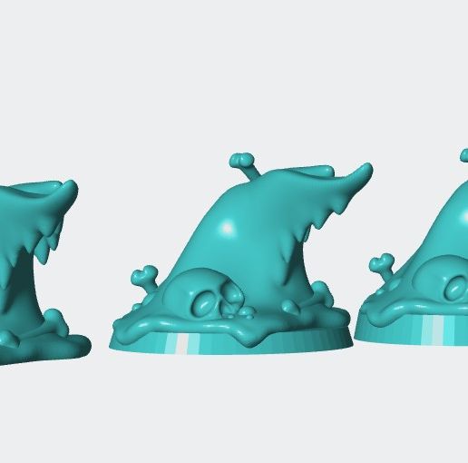 👹 Ochre Jelly / Ochre Slime Monster Miniature・ STL File for 3D printing ...