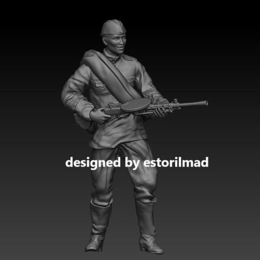 STL file WW2 RUSSIAN INFANTRY SOLDIER RUSSIAN INFANTRY STALINGRAD v4 🫡 ...