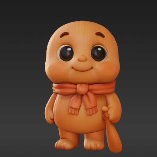 🦸 TUNG TUNG TUNG TUNG TUNG SAHUR ADORABLE・ STL File for 3D printing・Cults