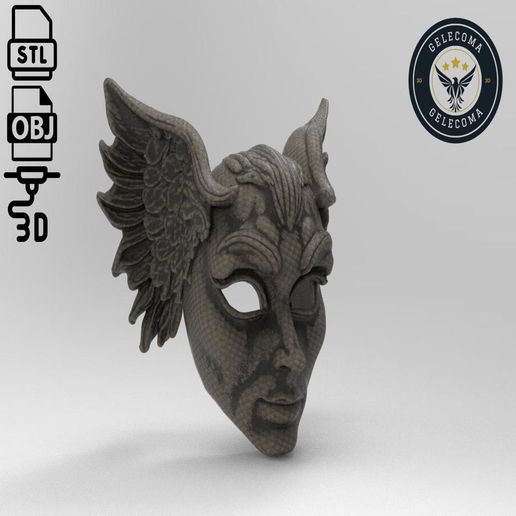 👼 Angel Mask 3D Print Model・ 3D File for 3D printing・Cults
