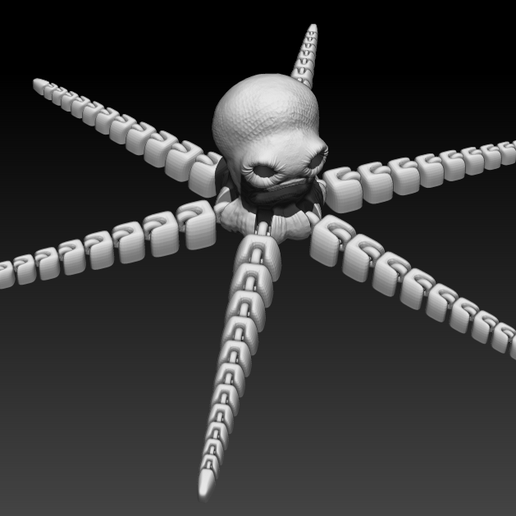 🐙 Articulated Octopus・Free STL File for ・Cults