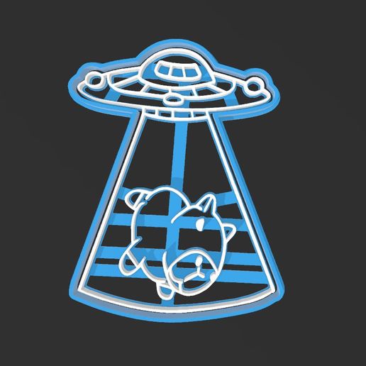 STL file Capybara alien abduction 👽 ・Design to download and 3D print・Cults