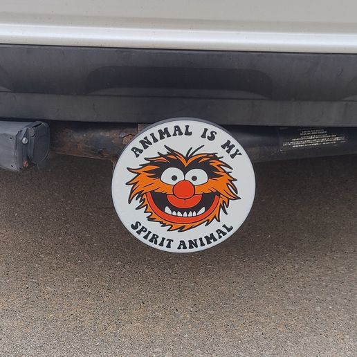 🎃 Animal Giant Tow Hitch Cover for 2 inch hitch receivers・ STL File for ...