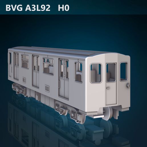 🇩🇪 BVG A3L92 H0・ STL File for 3D printing・Cults