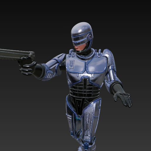 🤖 Robocop Action Figure – Highly Detailed・ STL File for 3D printing・Cults