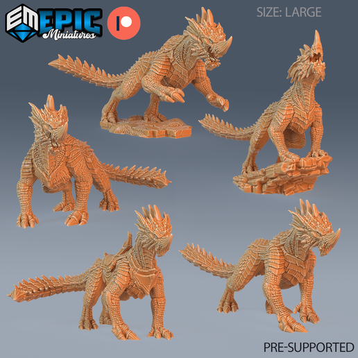 💂 Blue Guard Drake Set ‧ DnD Miniature ‧ Tabletop Miniatures ‧ Gaming ...