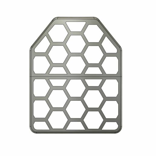 🔫 Medium Hexagon Dummy SAPI Breathable Plate for Plate Carrier Airsoft ...