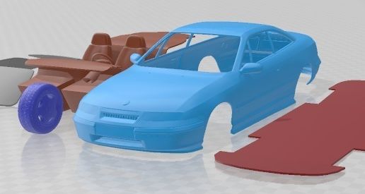 3D file Opel Calibra 1990 Printable Car 🚗 ・Model to download and 3D ...