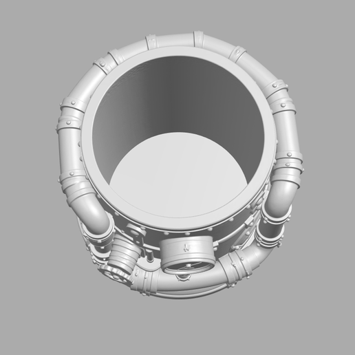 🪴 Steampunk Planter・Free STL File for 3D printing・Cults