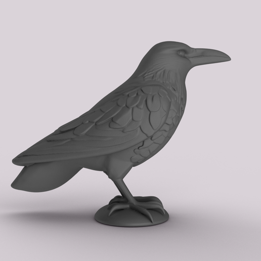 STL file Mystery Raven Ssculpture 🐦 (OBJ and 3MF)・3D printable design ...