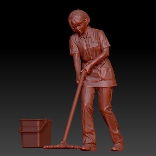 👾 Cleaning Staff・ STL File for 3D printing・Cults