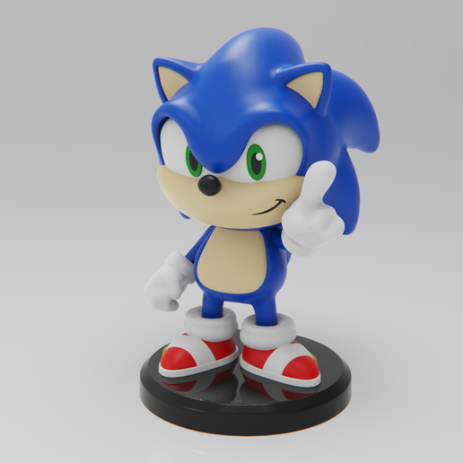 STL file SONIC 🗿 (OBJ)・3D print model to download・Cults