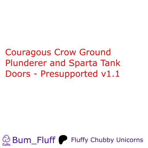 🐦 Couragous Crow Ground Plunderer and Sparta Tank Doors - Presupported ...