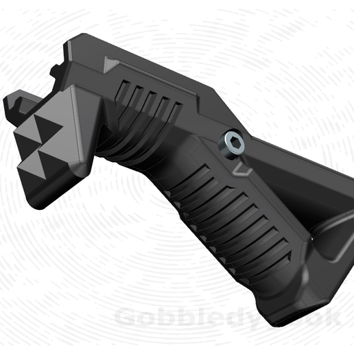 🔫 Angled_Fore-Grip・ 3D File for 3D printing・Cults