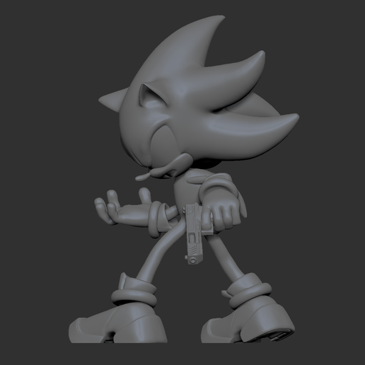 🦔 Shadow the Hedgehog Figure – 3D Print File・ STL File for 3D printing ...