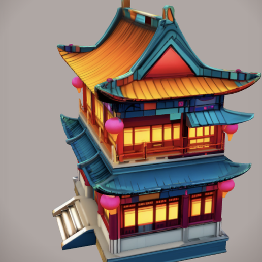 🏘️ Chinese architecture・ STL File for 3D printing・Cults