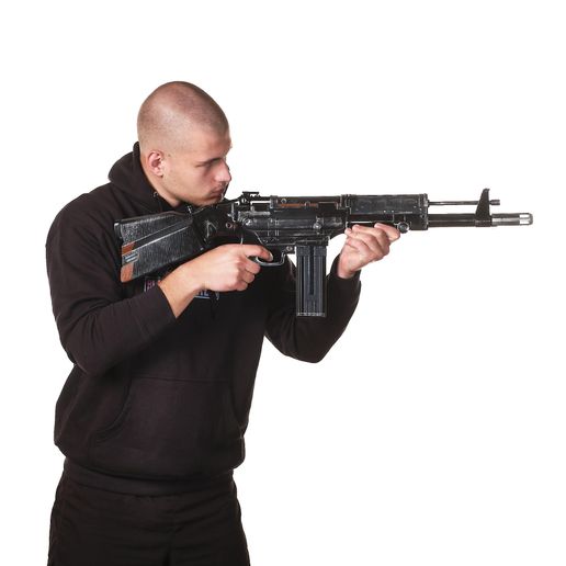 🔫 Assault Rifle 1960 Wolfenstein dieselpunk Prop Replica Gun Weapon・ 3D ...