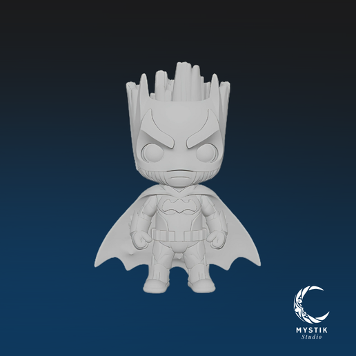 👾 Groot Batman - The Guardian of Gotham merged with Marvel・ STL File ...