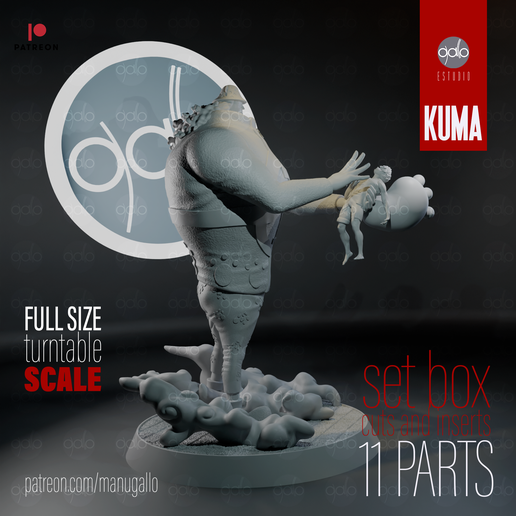 STL file KUMA 🎲 ・3D print design to download・Cults