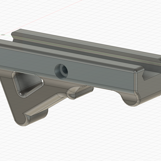 STL file Angled Foregrip - Airsoft Attachment 🔫 ・3D printer model to ...