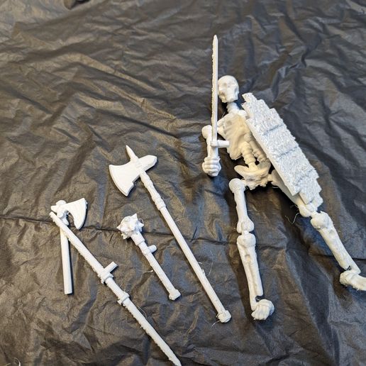 💀 Skeleton Action Figure・Free STL File for 3D printing・Cults