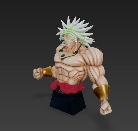 👤 bust of broly・ STL File for 3D printing・Cults