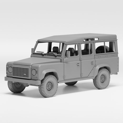 🚗 Land Rover Defender 110 - H0 scale car model kit・ STL File for 3D ...