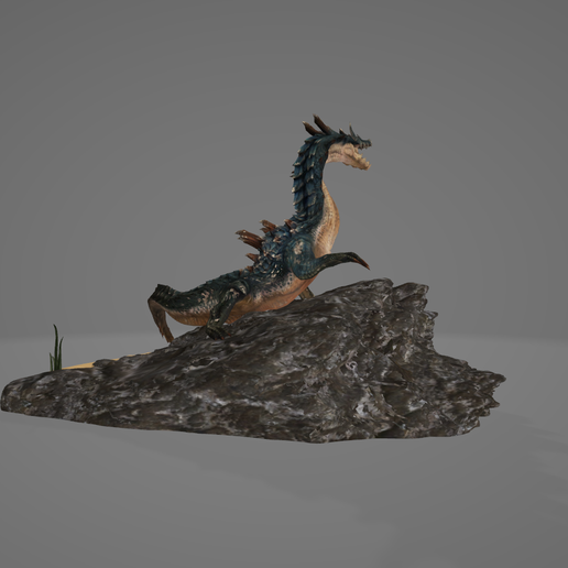 👹 MONSTER HUNTER LAGIACRUS FIGURE・ STL File for 3D printing・Cults