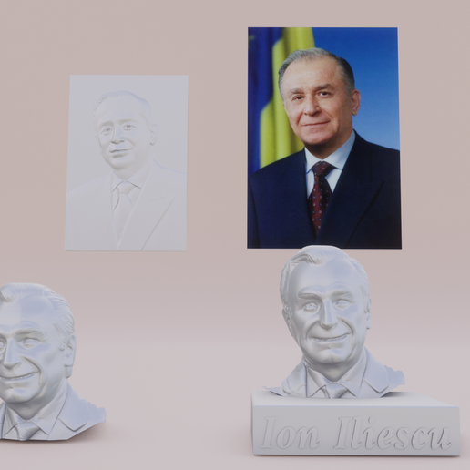 👥 Ion Iliescu Legacy Bundle 3D Print BUSTS and BAS RELIEFS 3D print ...