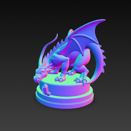 🐉 Blue dragon final fantasy・ STL File for 3D printing・Cults