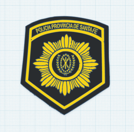 🚓 police badge province of santa fe・ STL File for 3D printing・Cults