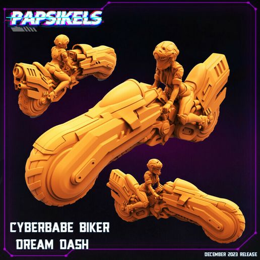 💨 CYBERBIKE DREAM DASH・ 3D File for 3D printing・Cults