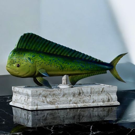 🐠 fish mahi mahi / Coryphaena hippurus with storage space / for 3d printing・ STL File for 3D ...