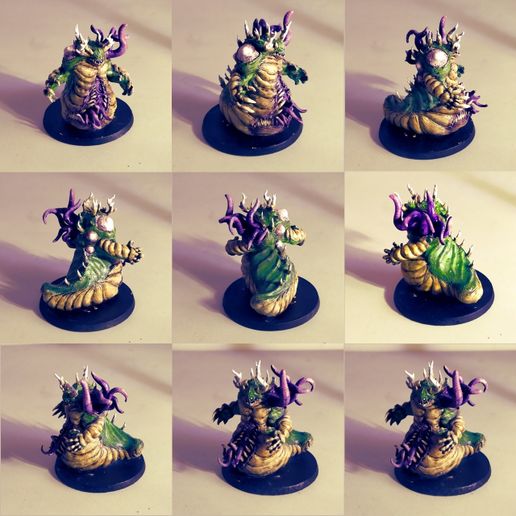 👹 Entropy beast. Pre-supported・ 3D File for 3D printing・Cults