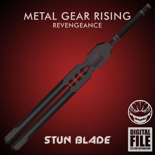 ⚙️ STUN BLADE - METAL GEAR RISING REVENGEANCE・ STL File for 3D printing ...