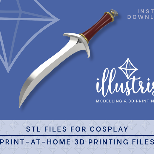 🗡️ ASTARION Dagger STL Files (Baldur's Gate 3)・ 3D File for ・Cults