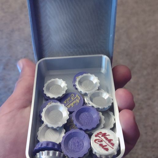 🧢 Fallout Cap Stash Container・Free STL File for 3D printing・Cults