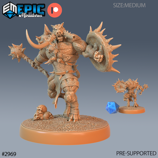 arquivo 3D Maza Wereboar ‧ Miniatura DnD ‧ Miniaturas de Mesa ...