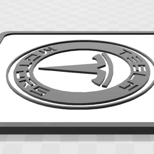 3MF file TESLA LOGO 2D WALL ART 🎨 ・3D printer model to download・Cults