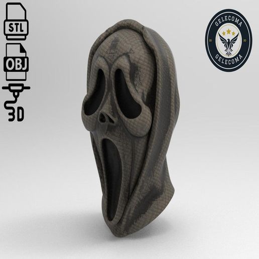 🎨 Scream Mask 3D Print Model・Бесплатный 3D для 3D-печать・Cults