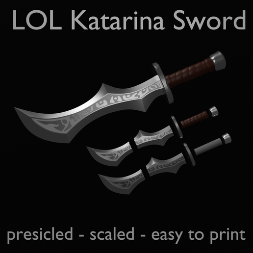 🔫 LOL Katarina - Weapons・Fichier 3D pour Impression 3D・Cults