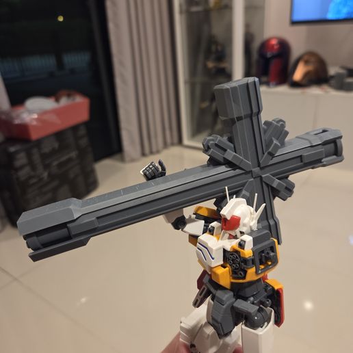 🔫 Giant Cross-Shaped Machine Gun - Gundam wing frozen teardrop ...