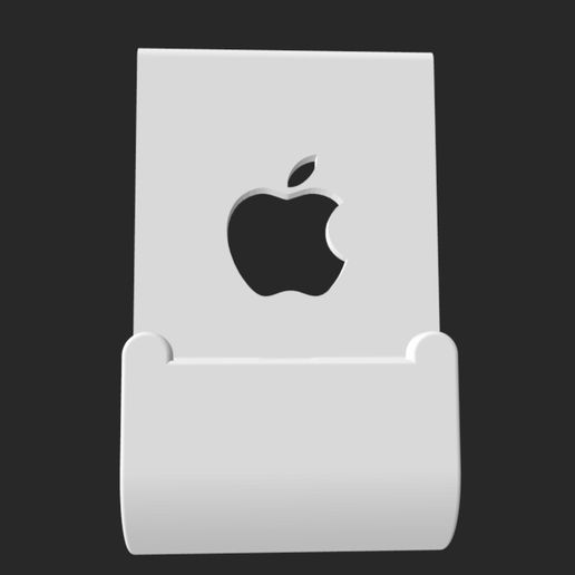 STL file Phone stand iPhone apple 📞 ・Design to download and 3D print・Cults