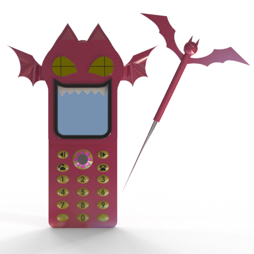 STL file Shalnark's phone, a member of the Ghost Brigade in Hunter x ...