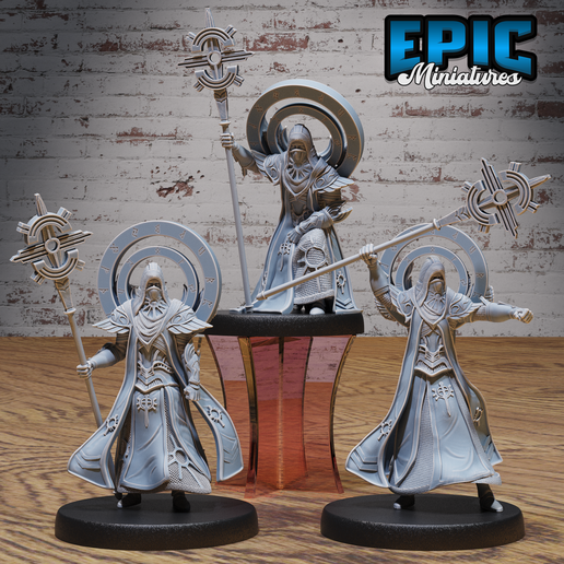 ⛪️ White Priest Set ‧ DnD Miniature ‧ Tabletop Miniatures ‧ Gaming ...