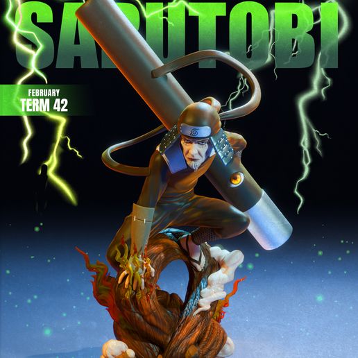 3D file SARUTOBI SCULPTURE - SEKAI 3D MODELS - TESTED AND READY FOR 3D ...